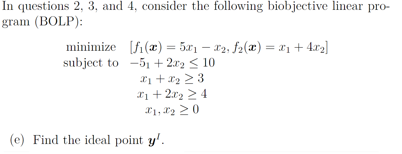 Solved In questions 2, 3, and 4, consider the following | Chegg.com