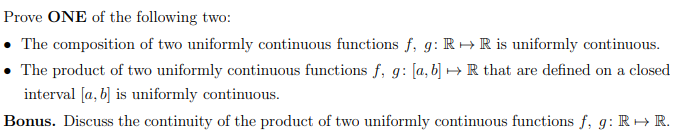 Solved Prove ONE of the following two: - The composition of | Chegg.com