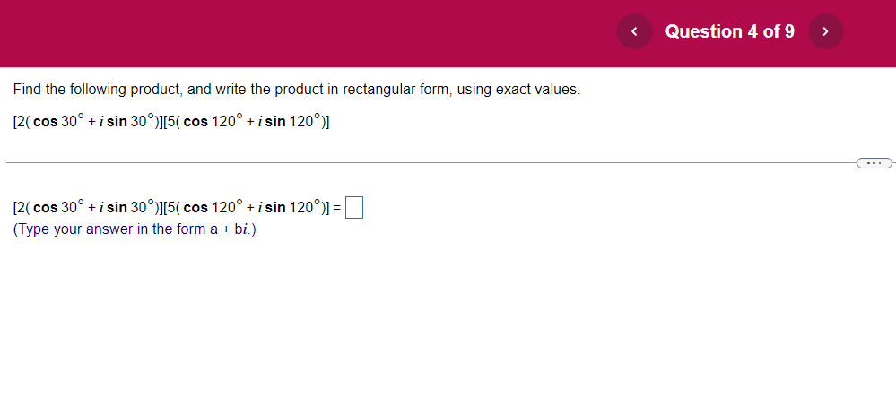 Solved Find the following product, and write the product in | Chegg.com