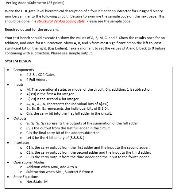 Solved Please complete this small Verilog program, i will | Chegg.com