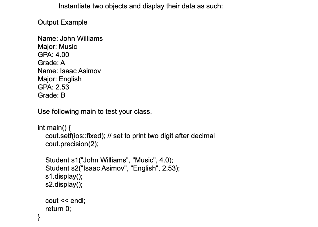 Solved 1. Implement a class name Vehicle: a. A Vehicle class | Chegg.com