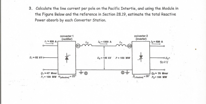 Solved 3. Calculate the line current per pole on the Pacific | Chegg.com