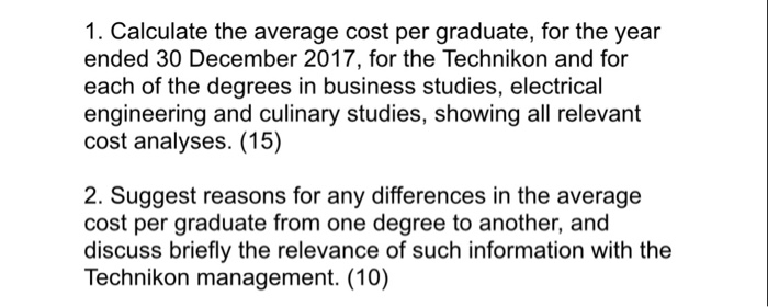Solved KwaZulu-Natal Technikon A Technikon in KwaZulu-Natal | Chegg.com
