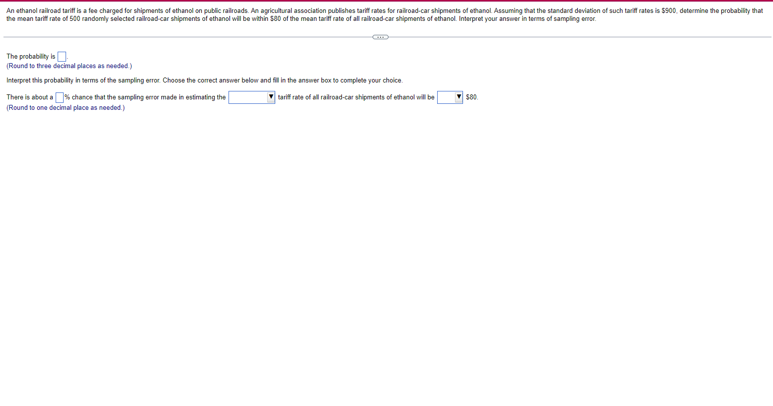 Solved The probability is(Round to three decimal places as | Chegg.com
