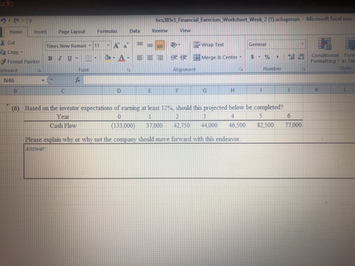 Solved Alignment Number Styles Cells a A company needs to | Chegg.com