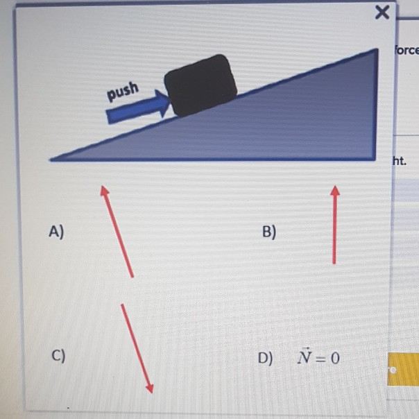 Solved A box is pushed up an incline, as shown. What is the | Chegg.com