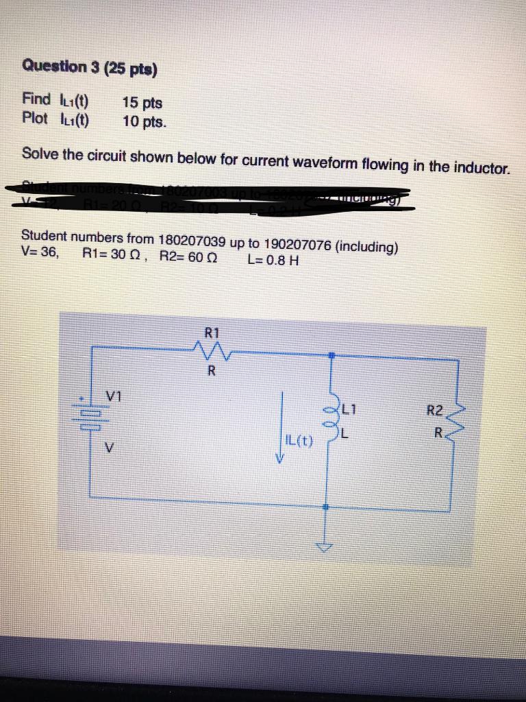 Solved Question 3 (25 pts) Find lui() Plot lui(t) 15 pts 10 | Chegg.com