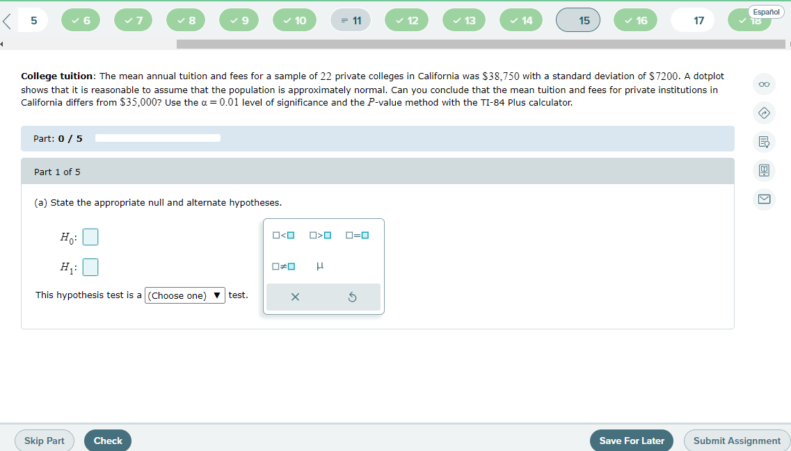 Solved (a) State the appropriate null and alternate | Chegg.com