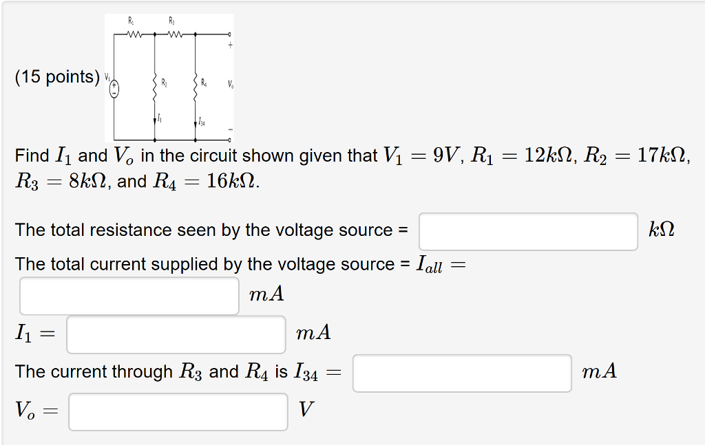 Solved (15 points) * Find I1 and Vo in the circuit shown | Chegg.com