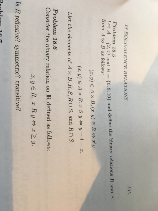 Solved Let A = {2, 4} and B = {6, 8, 10} define the binary | Chegg.com