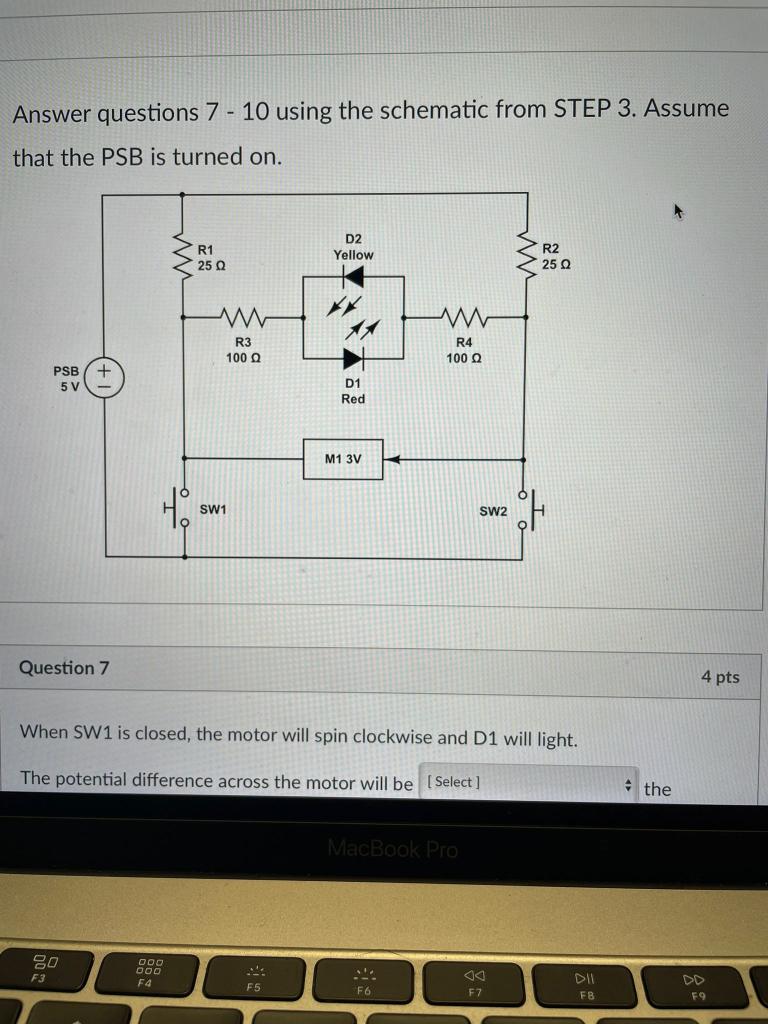 Solved Answer questions 7 - 10 using the schematic from STEP | Chegg.com Solved Answer questions 7 - 10 using the schematic from STEP | Chegg.com