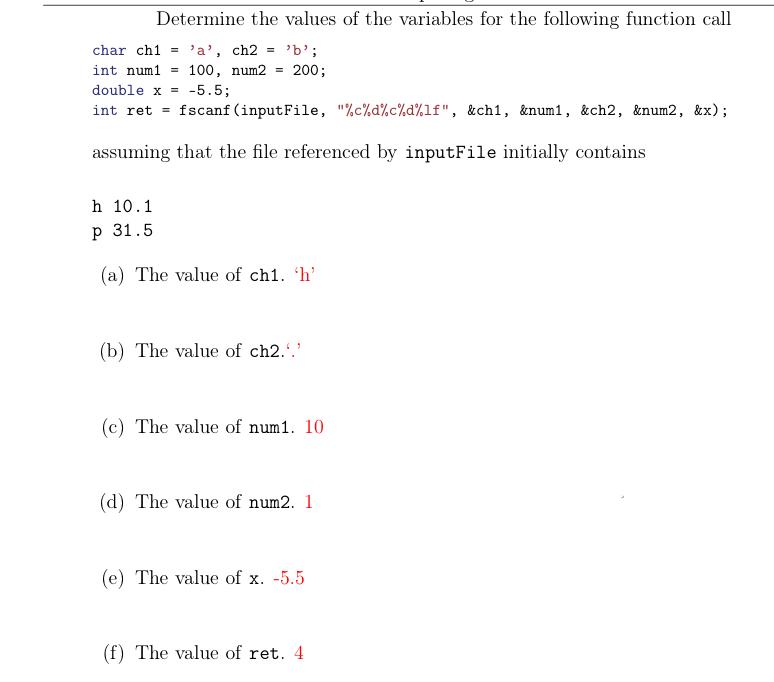 Solved The correct answers are in red, but I actually need | Chegg.com