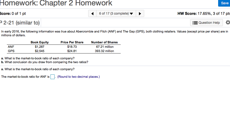 Solved Homework Chapter 2 Homework Save Score 0 Of 1 Pt 6