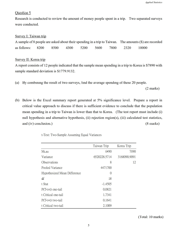 Solved Applied Statistics Questions Research is conducted to | Chegg.com
