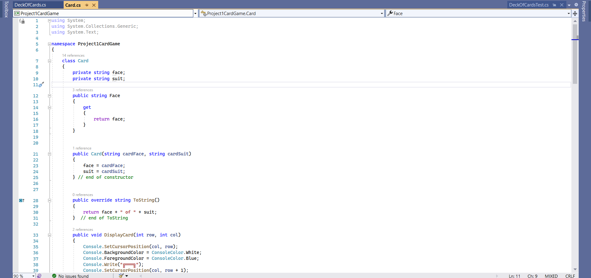 Solved Card Game in C# This application will function | Chegg.com