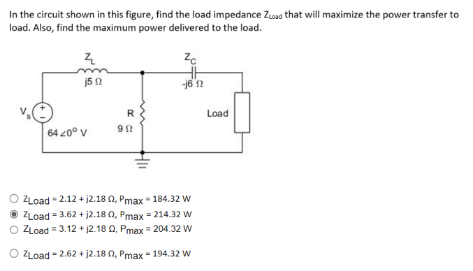 Solved The average power of a load is 6.592 kW with leading | Chegg.com
