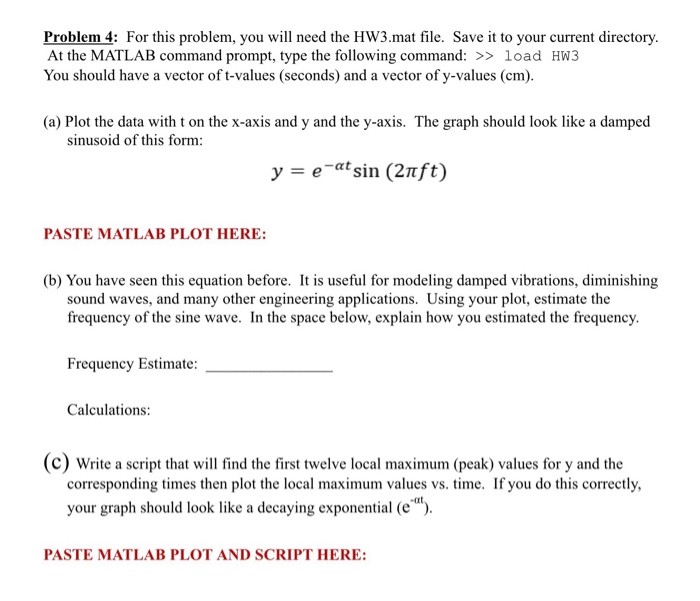 Solved This is a MatLAB question. All parts needed. Will | Chegg.com