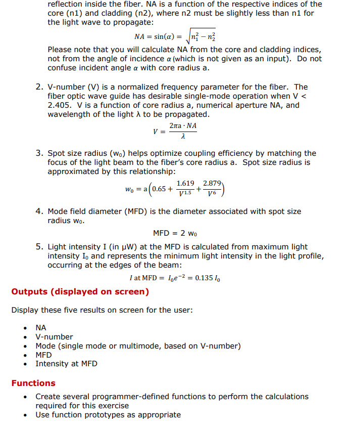 Solved Optical Fiber Communication Optical fibers are | Chegg.com