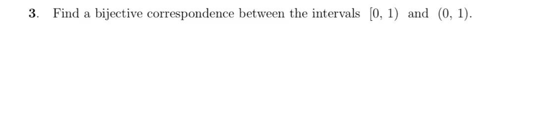 Solved 3. Find a bijective correspondence between the | Chegg.com