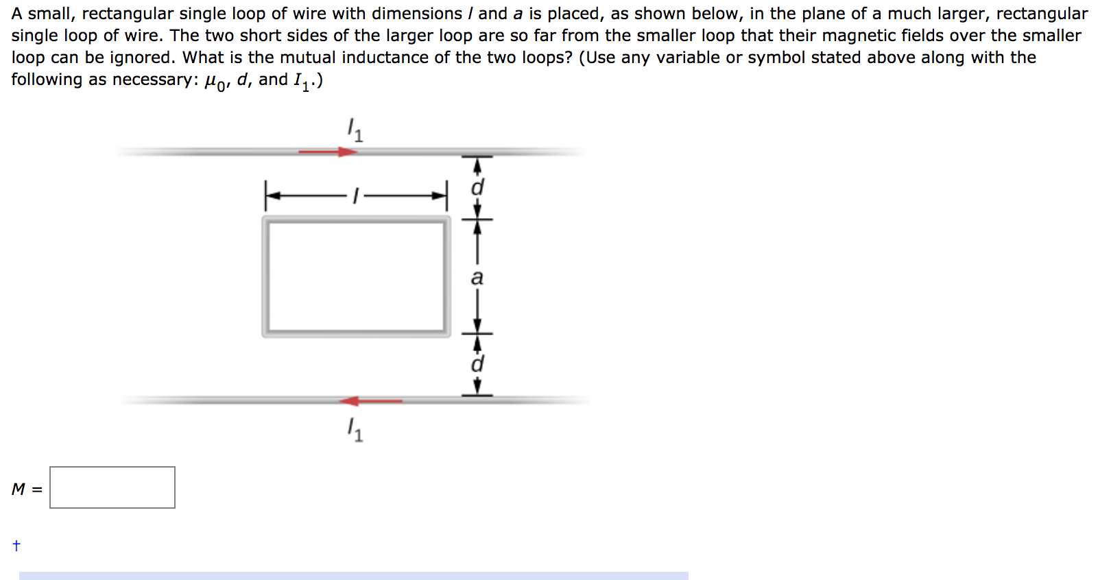 Solved A small, rectangular single loop of wire with | Chegg.com