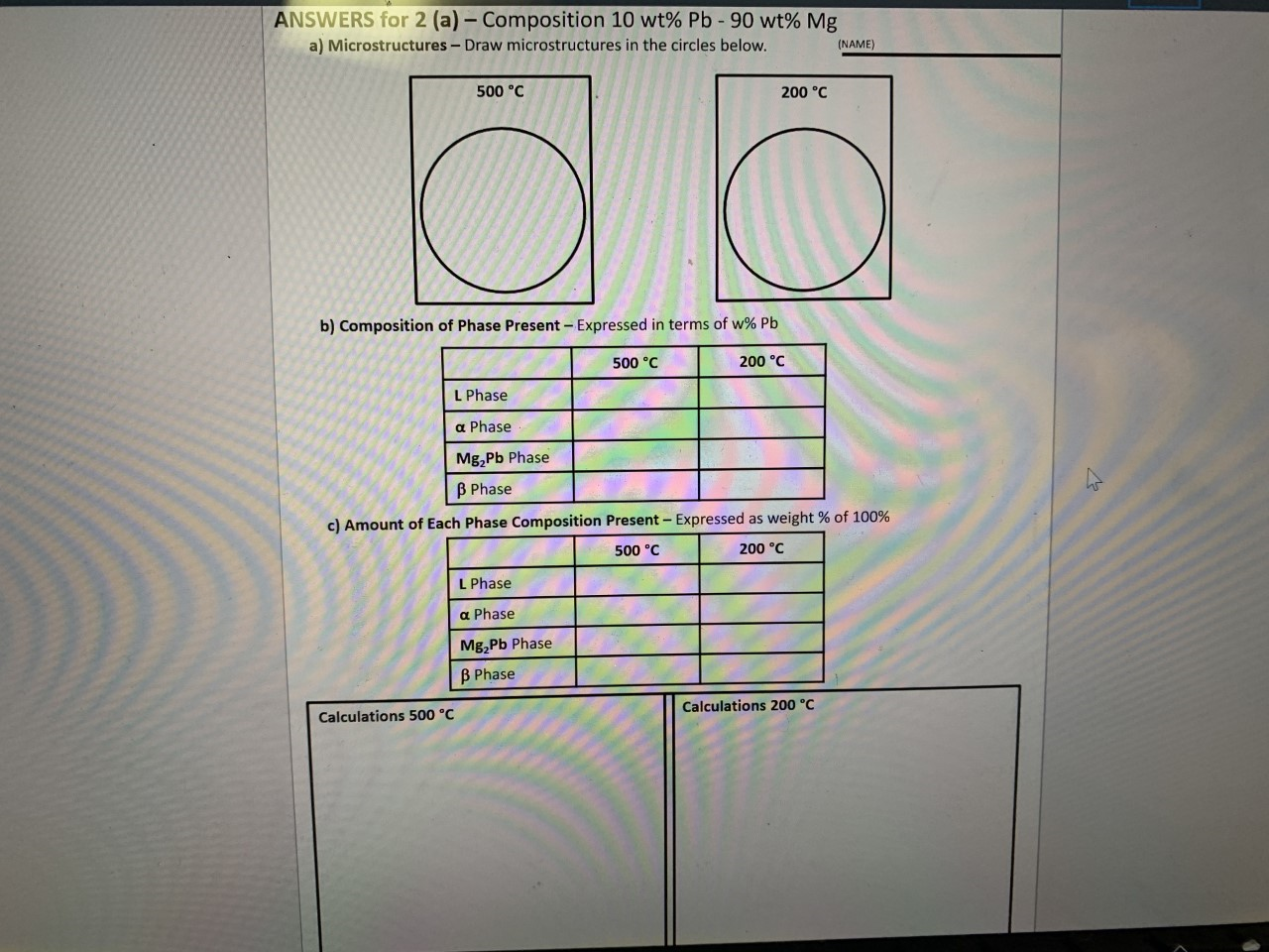 (2) Using the following Mg-Pb phase diagram, make | Chegg.com