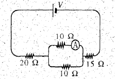 Solved PROBLEM: In the circuit shown, calculate the reading | Chegg.com