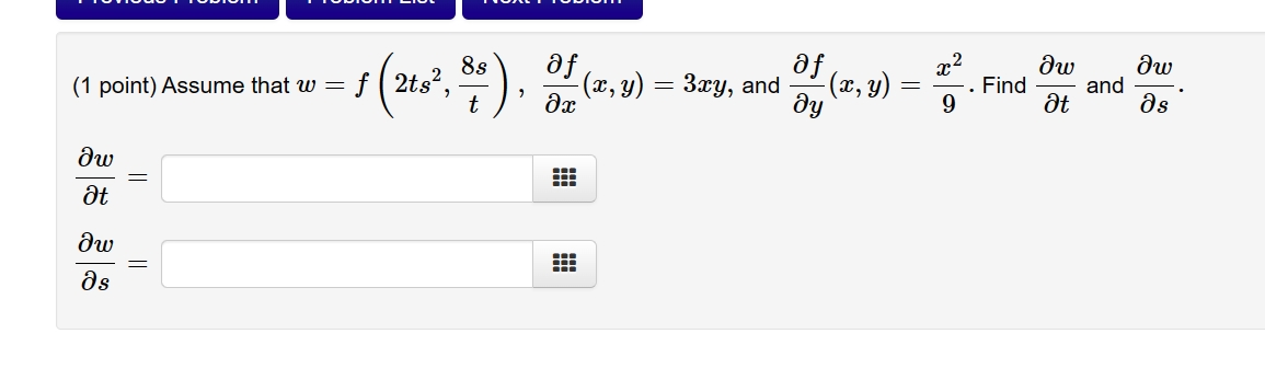 Solved (1 ﻿point) ﻿Assume that | Chegg.com