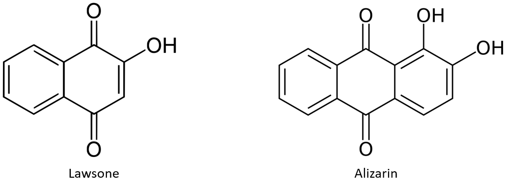 Solved see the following structures of Alizarin and | Chegg.com