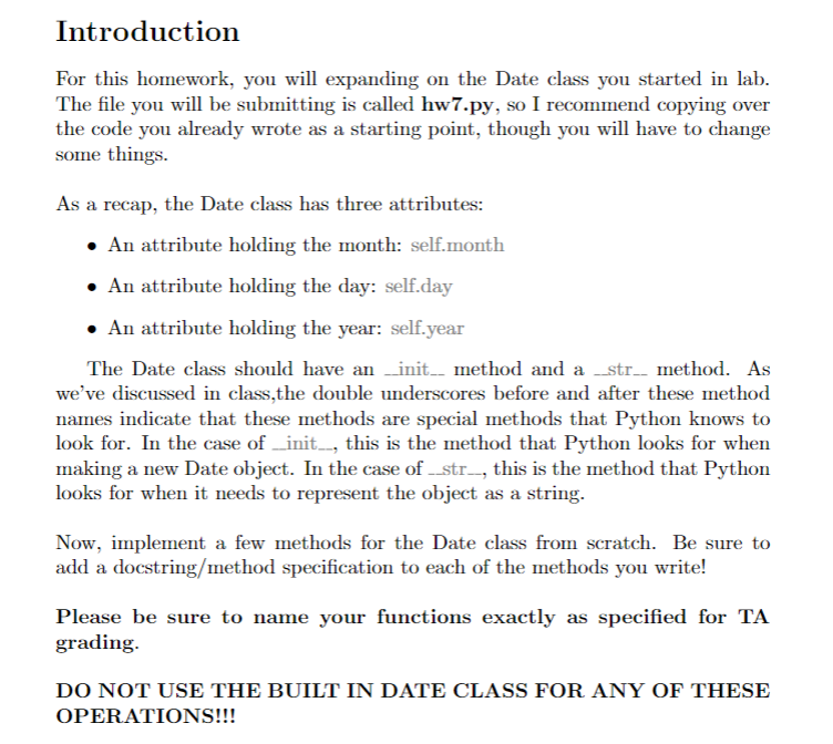 Solved class Date: def | Chegg.com