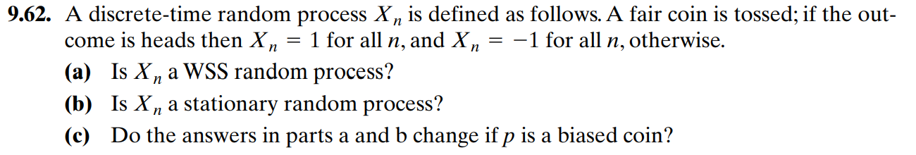 Solved 62. A discrete-time random process Xn is defined as | Chegg.com