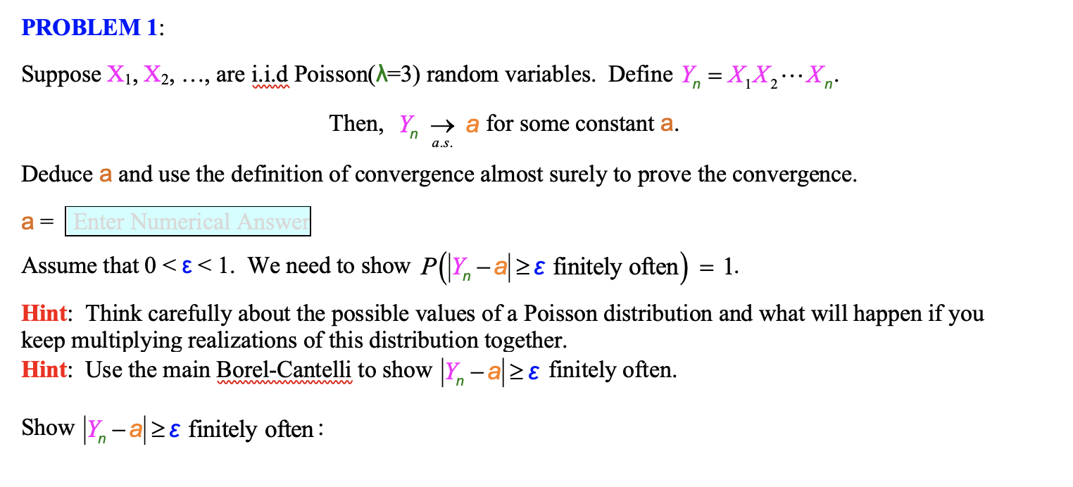 Solved Suppose X1,X2,…, are i.i.d Poisson (λ=3) random | Chegg.com