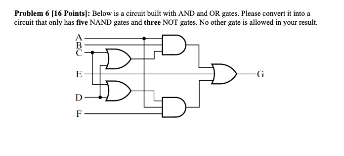 Problem 6 [16 Points]: Below is a circuit built with | Chegg.com