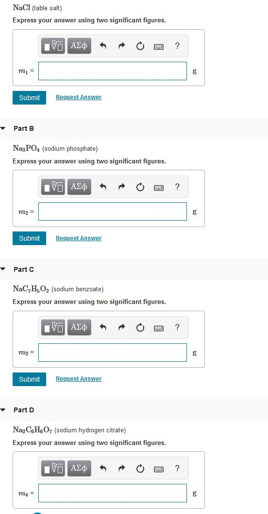 Solved Calculate the number of grams of sodium in 9.4 g of | Chegg.com