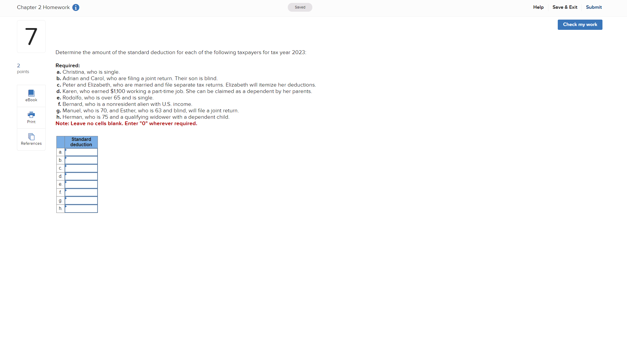 Solved Please show how you got these answers! Still trying | Chegg.com