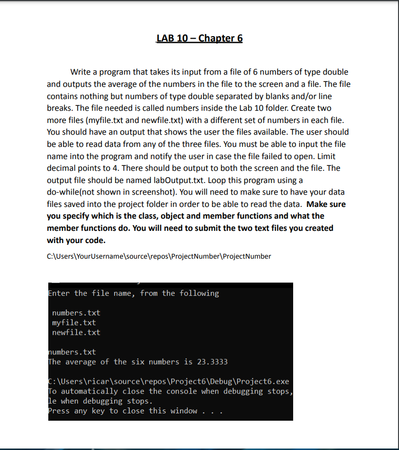 Solved This is the file needed for Lab 10. Download this | Chegg.com