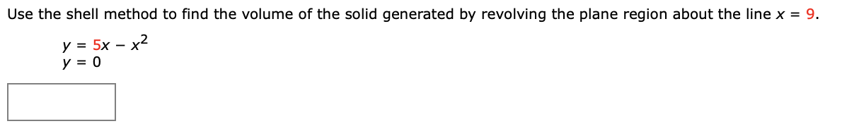 Solved Use the shell method to set up and evaluate the | Chegg.com