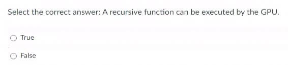 Solved Select the correct answer: A recursive function can | Chegg.com