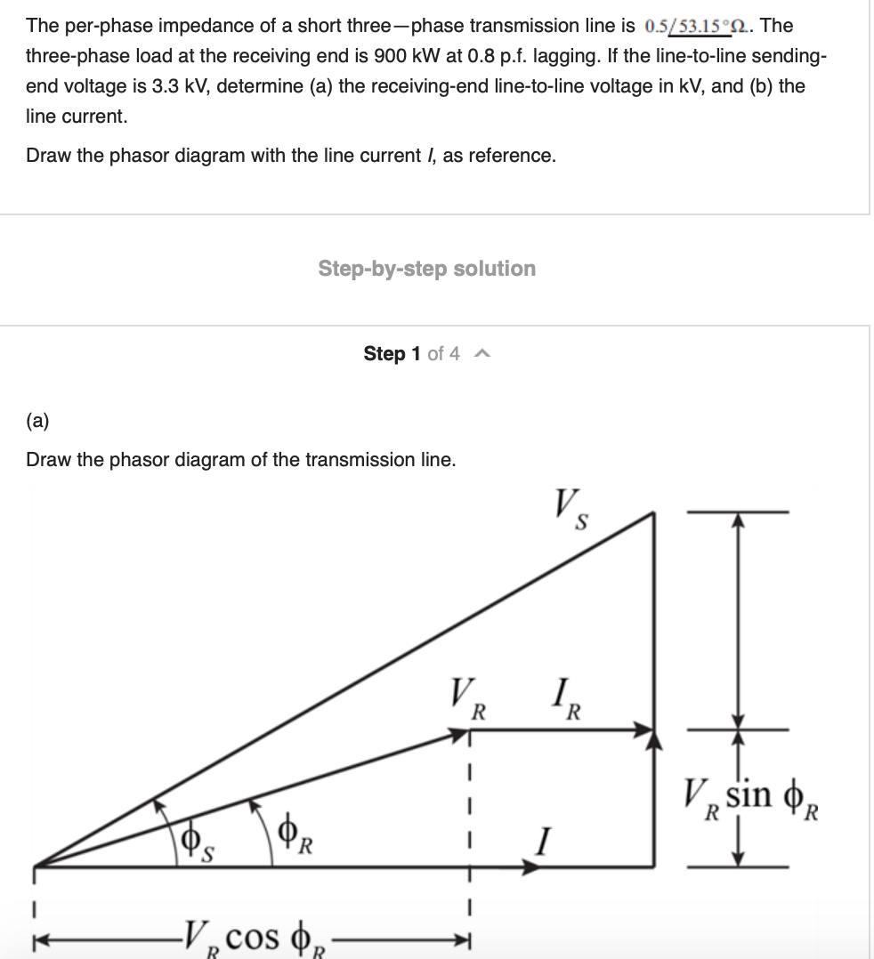 Solved Can someone explain me how to draw the phasor and why | Chegg.com