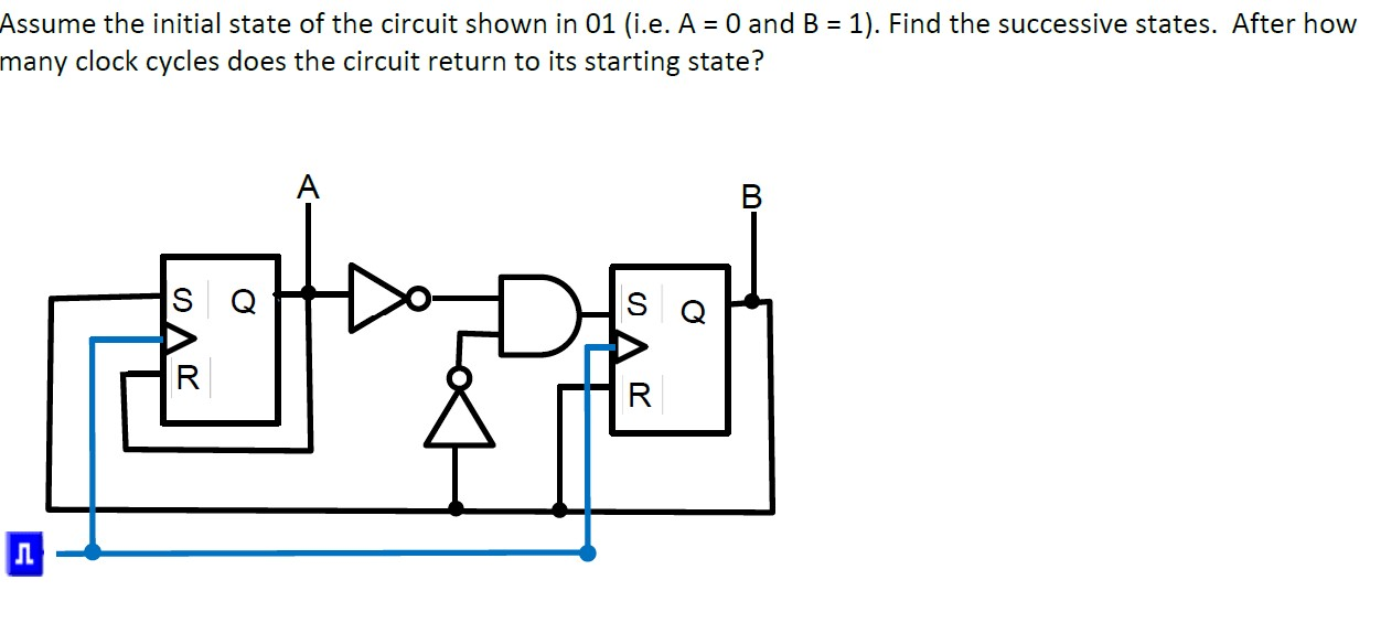 Solved Assume the initial state of the circuit shown in 01 | Chegg.com