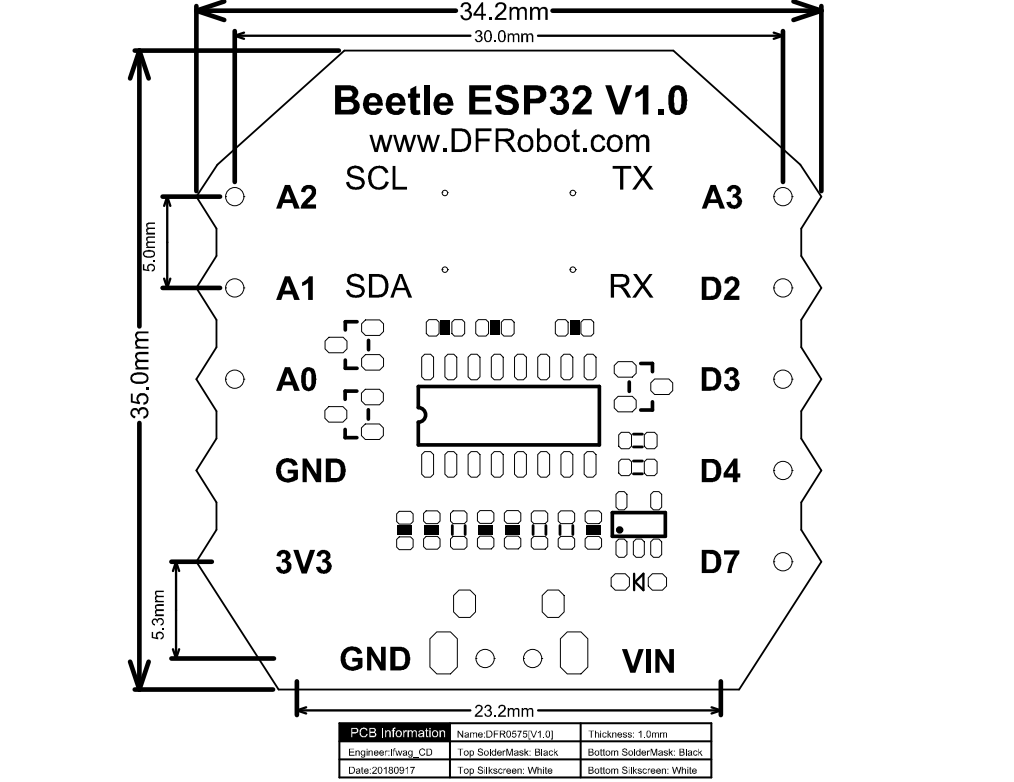 Make an enclosure for Beetle ESP32 and MPU6050 by | Chegg.com