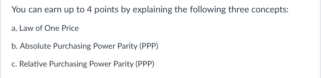 Solved You can earn up to 4 points by explaining the | Chegg.com