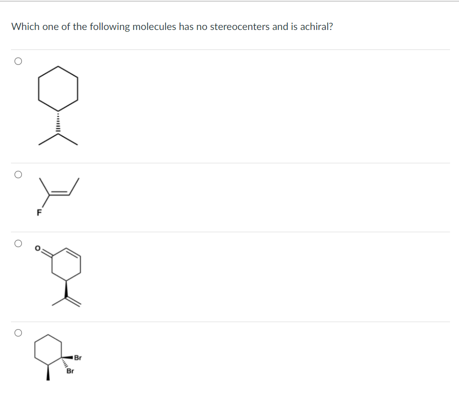 Solved Which one of the following molecules has no | Chegg.com