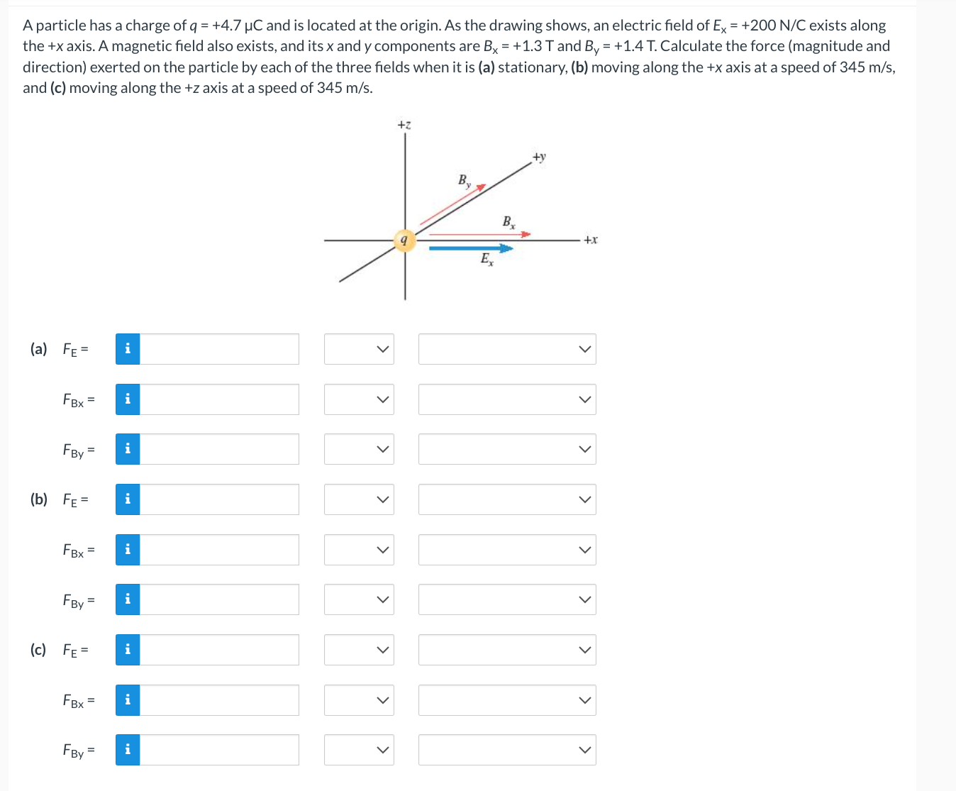 Solved A particle has a charge of q = +4.7 μC and is located | Chegg.com
