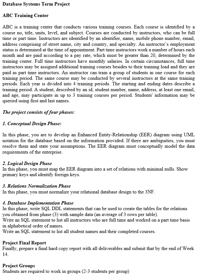 Solved I need you to do the project with every detail | Chegg.com