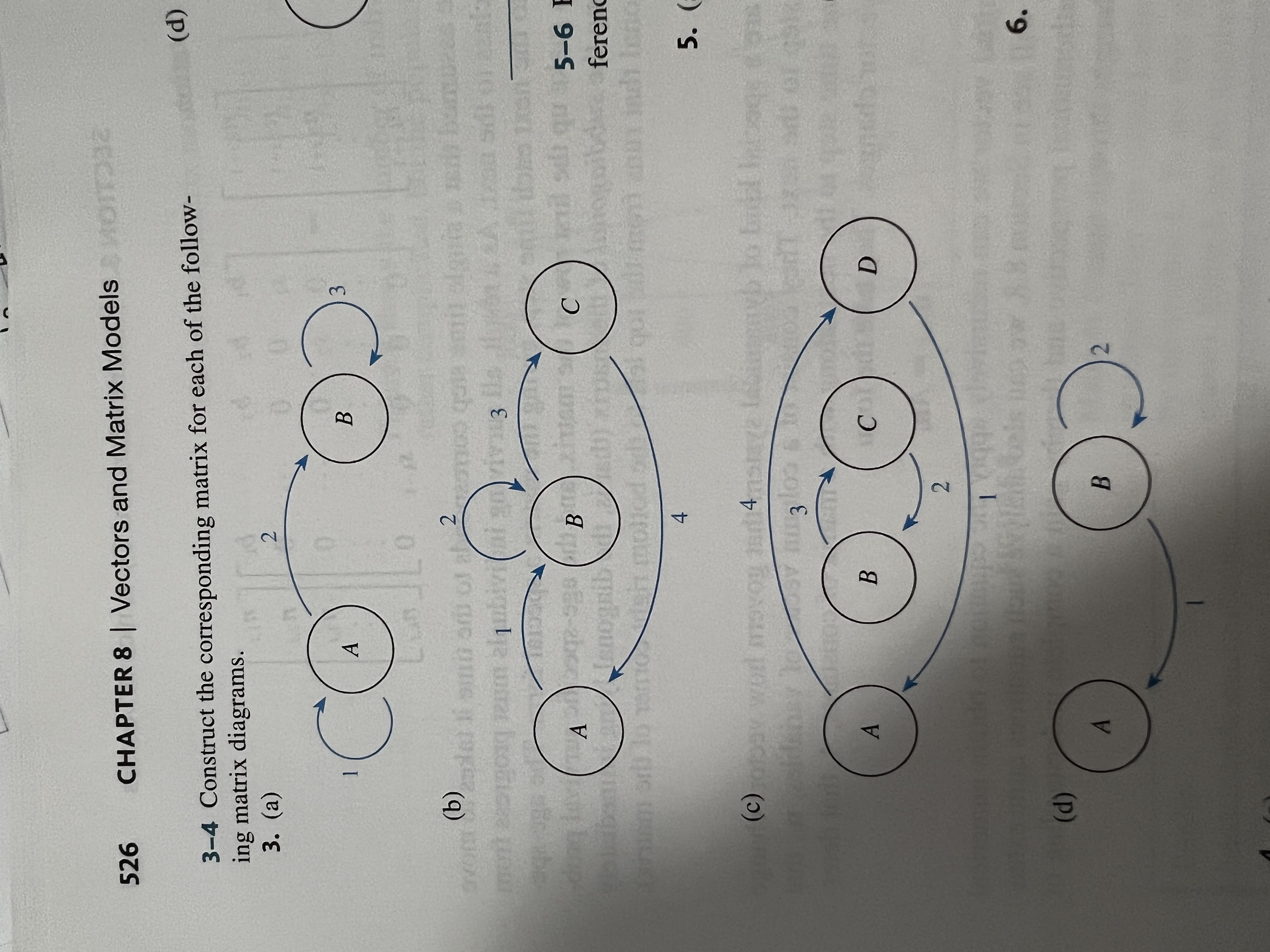 Solved 526 CHAPTER 8 | Vectors and Matrix Models 3-4 | Chegg.com