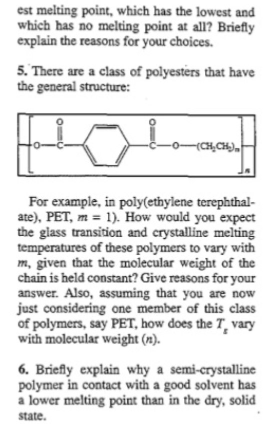Solved 4. Consider the following polymers: A. Atactic | Chegg.com