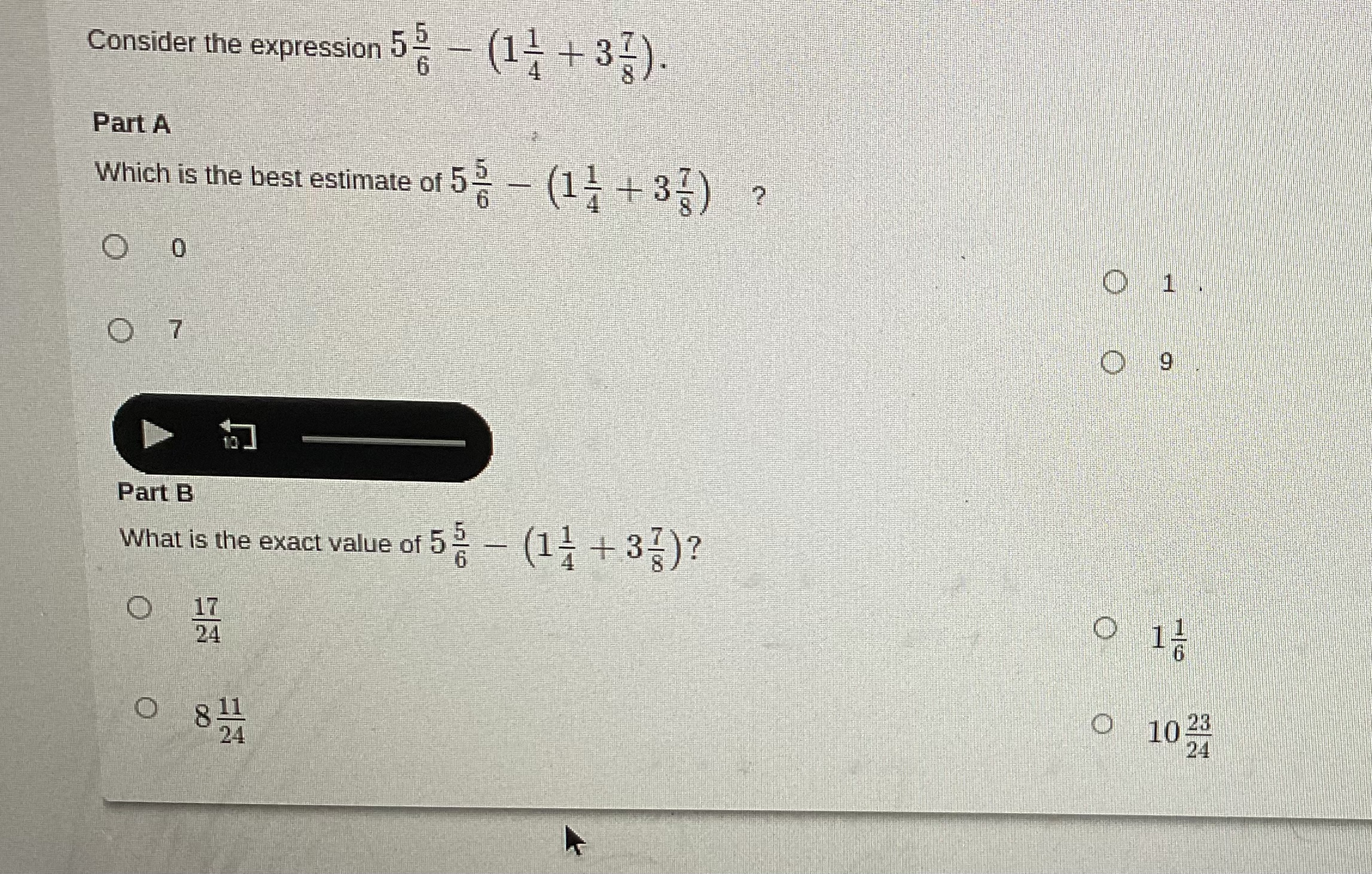Solved Consider the expression 556-(114+378)Part AWhich is | Chegg.com