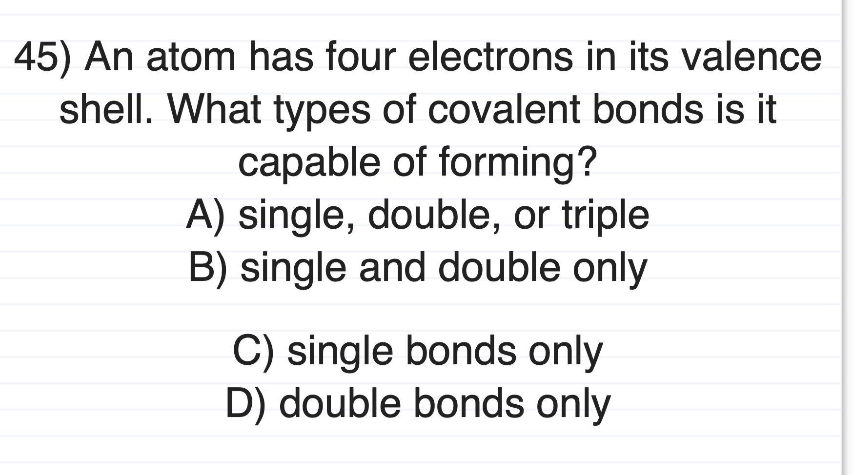 Solved why is the answer A? how can it form a triple? | Chegg.com