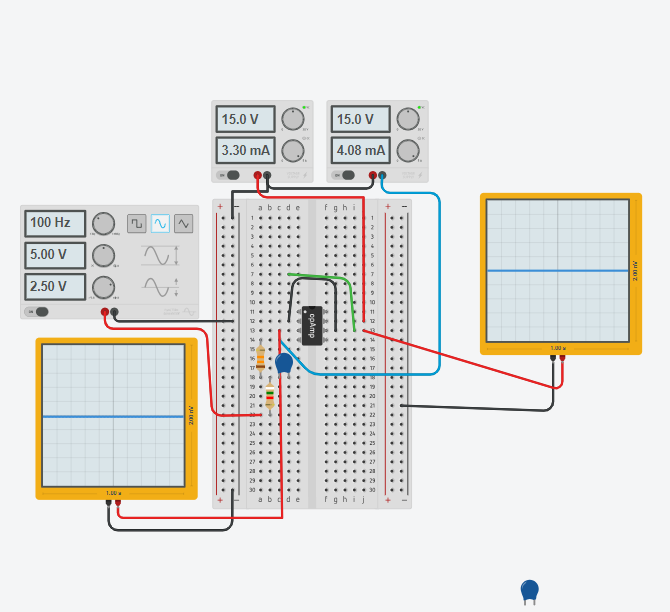 Solved Please make this circuit on a breadboard in | Chegg.com