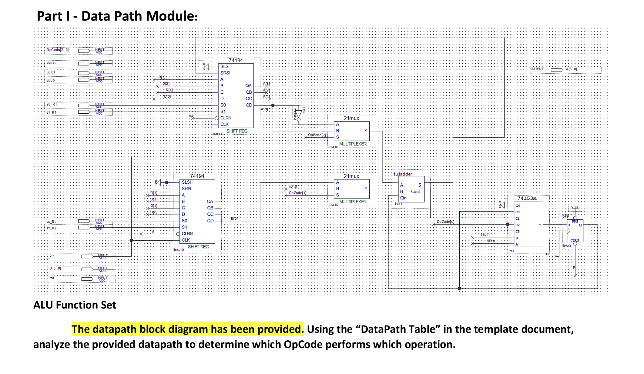 Solved Design Specifications Design A Serial Arithmetic